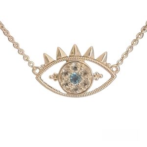 Judith Ripka | Jewelry | Judith Ripka Sterling Silver Evil Eye Necklace ...